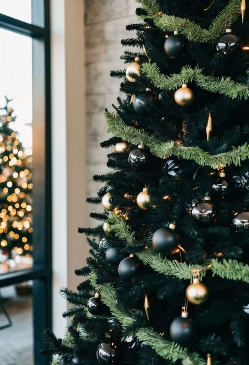 20 Easy Black Christmas Tree Ideas - My Home My Globe