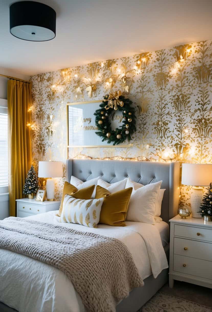 20 Christmas Wallpaper Ideas for Bedroom - My Home My Globe