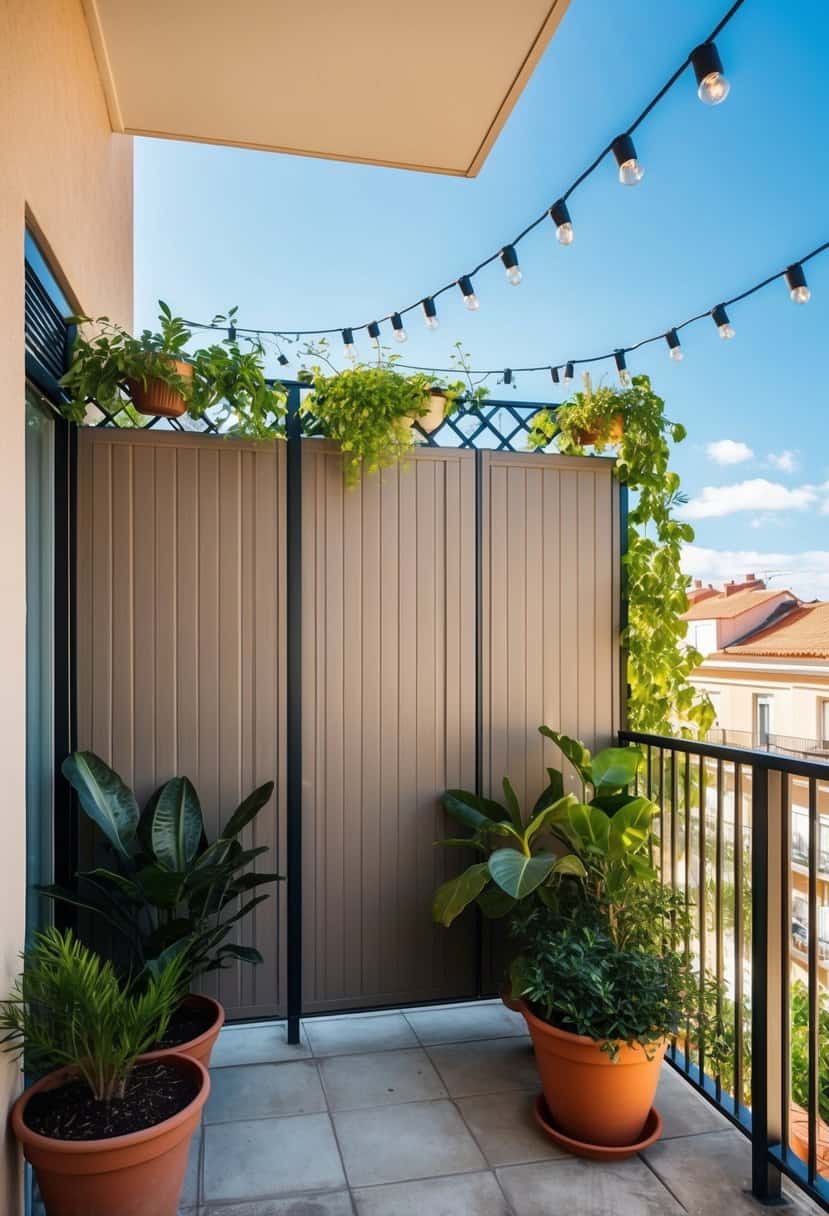 11 Clever Privacy Ideas for Your Balcony - My Home My Globe