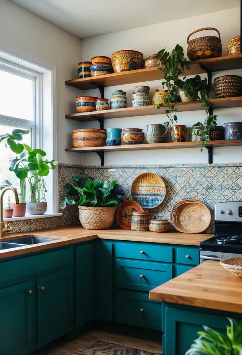 15 Boho Kitchen Decor Ideas - My Home My Globe