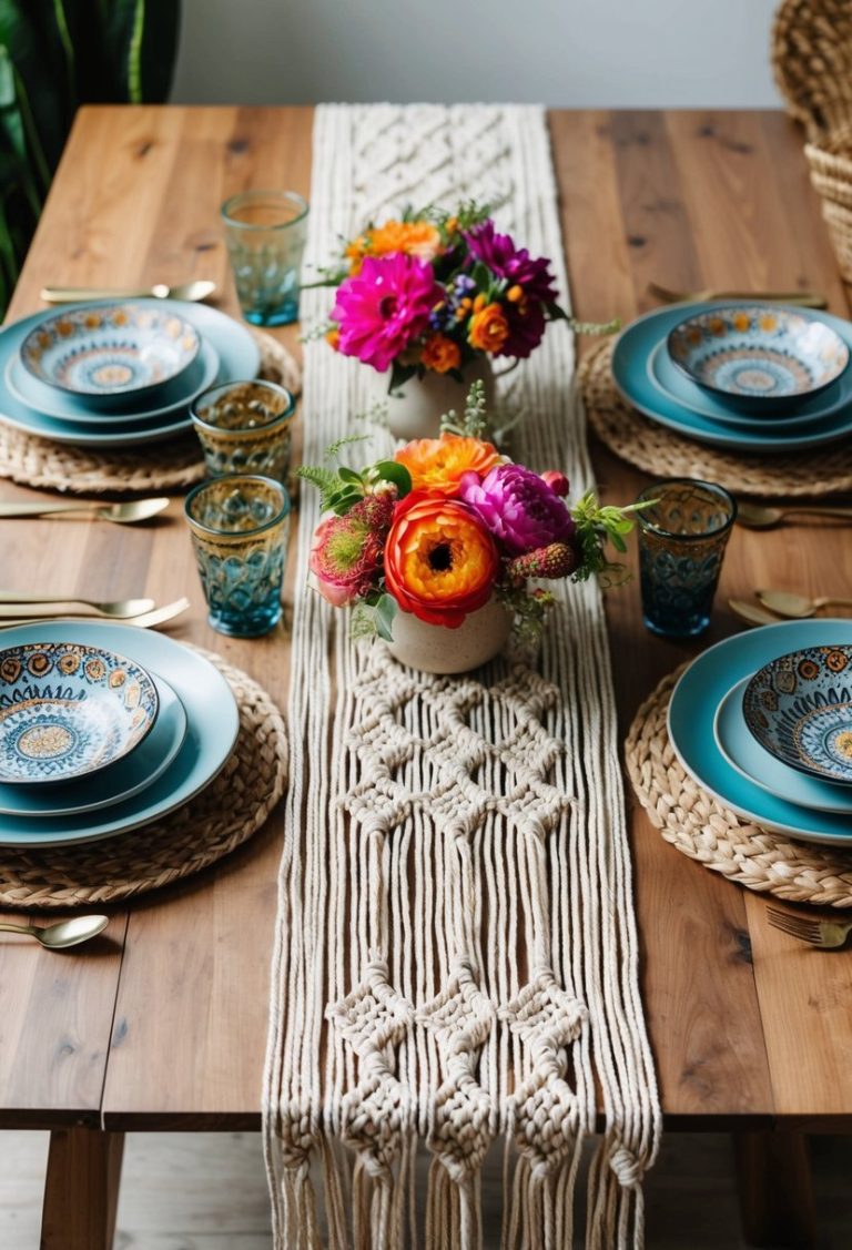 10 Boho Inspired Table Setting Ideas - My Home My Globe