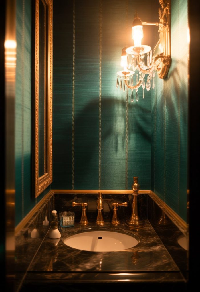 15 Luxury Powder Room Ideas That Impress Guests - My Home My Globe