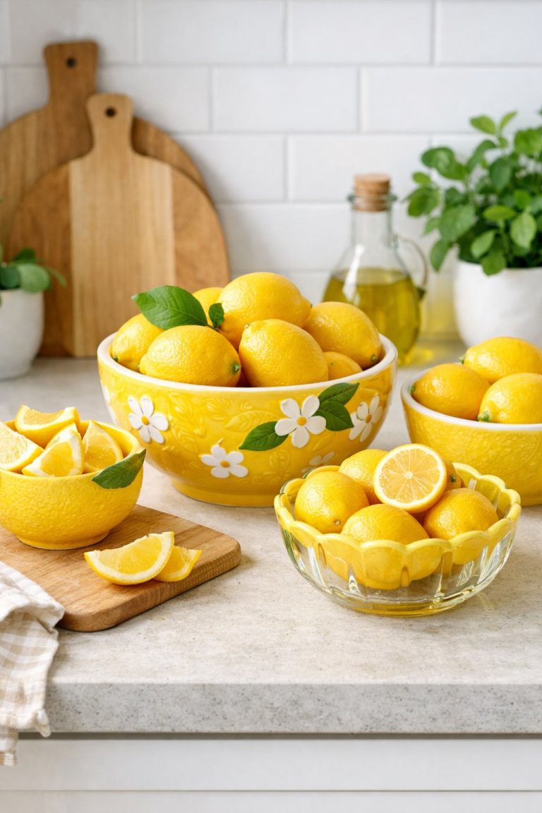 20 Lemon Kitchen Decor Ideas to Brighten Your Cooking Space - My Home ...