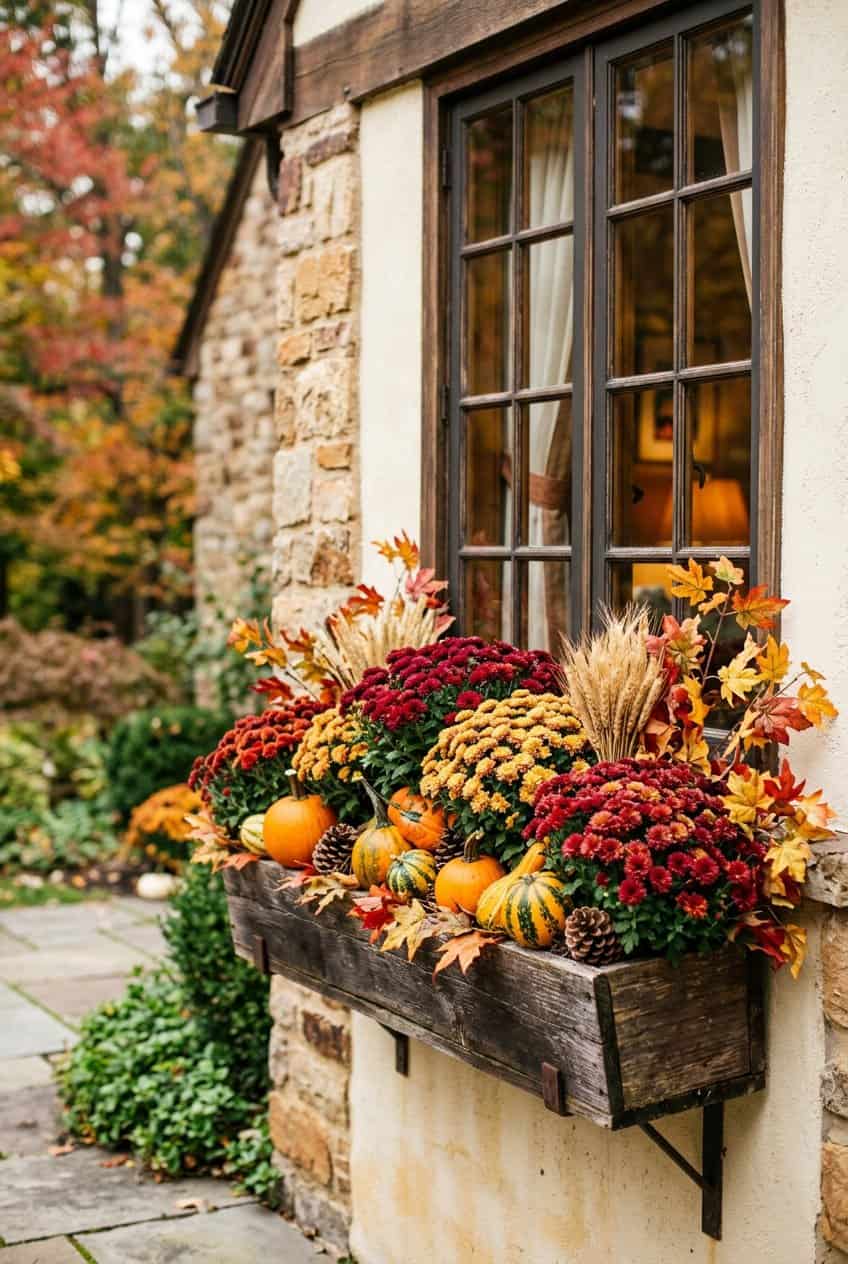 20 Breathtaking Fall Window Box Ideas - My Home My Globe