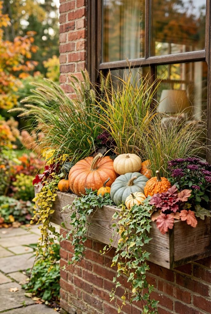 20 Breathtaking Fall Window Box Ideas - My Home My Globe
