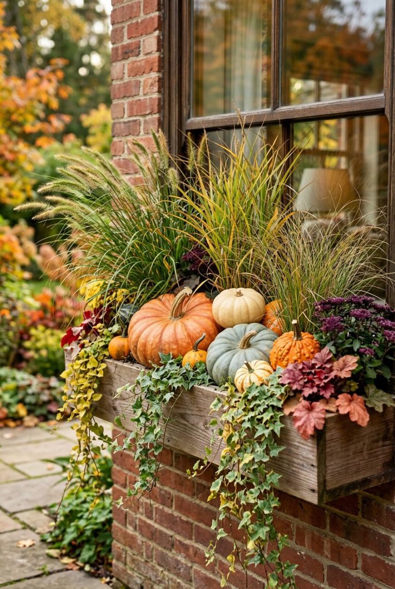 20 Breathtaking Fall Window Box Ideas - My Home My Globe