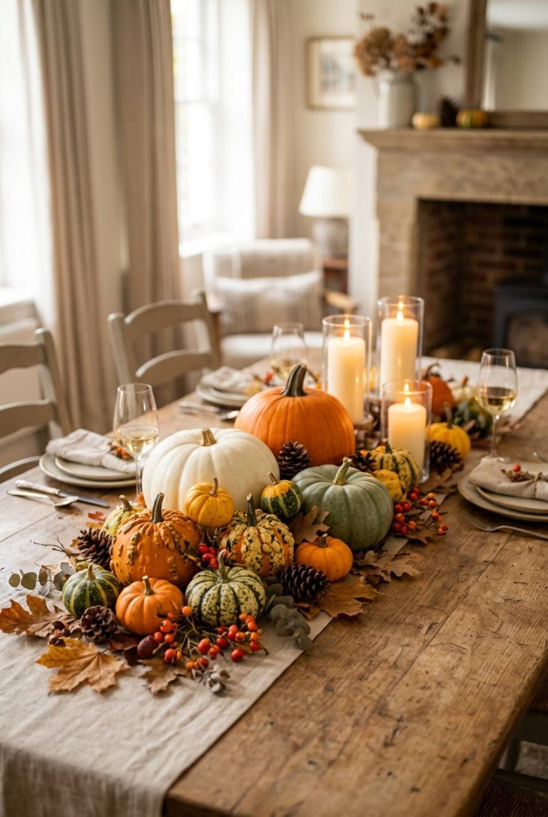 20 Fall Dining Table Decor Ideas for Cozy Gatherings - My Home My Globe