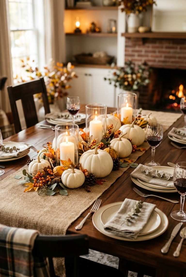 20 Fall Dining Table Decor Ideas for Cozy Gatherings - My Home My Globe